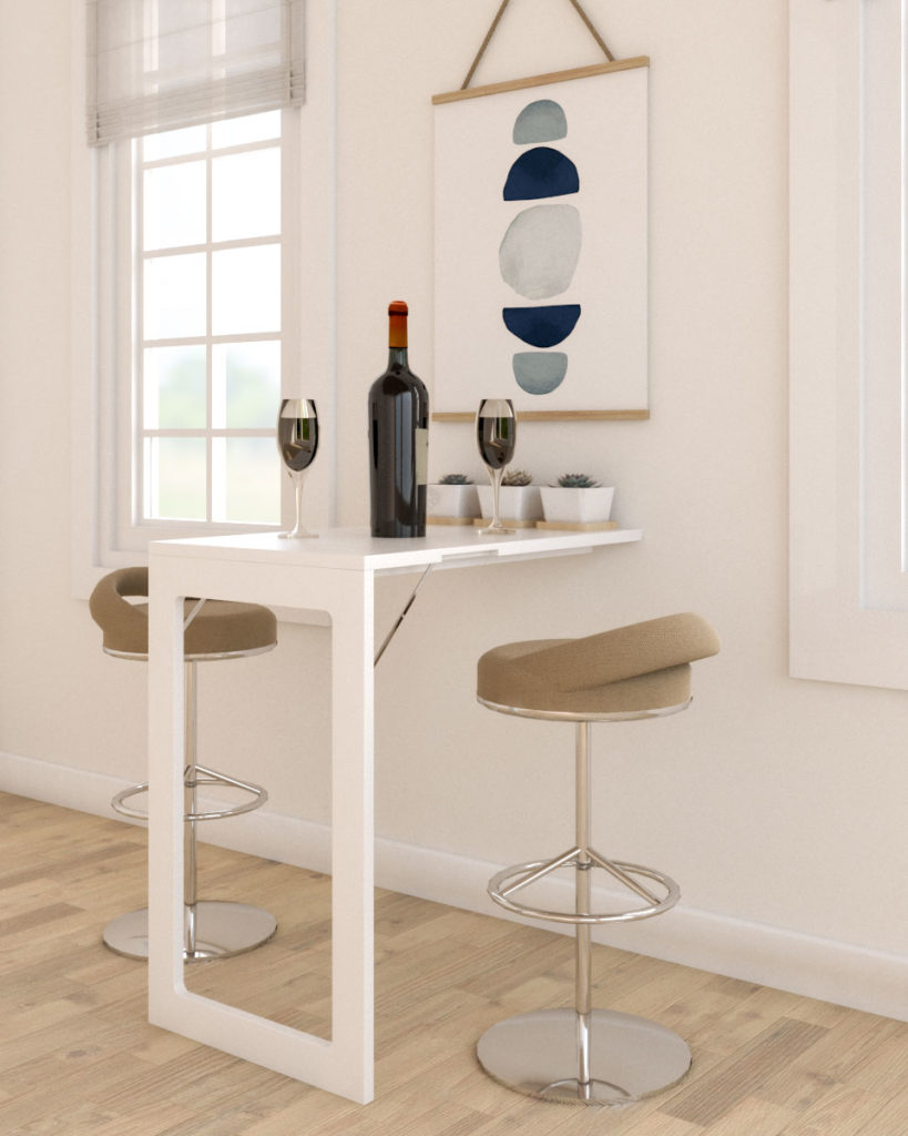 10 Creative Wall Table Solutions for Small Areas - roomdsign.com