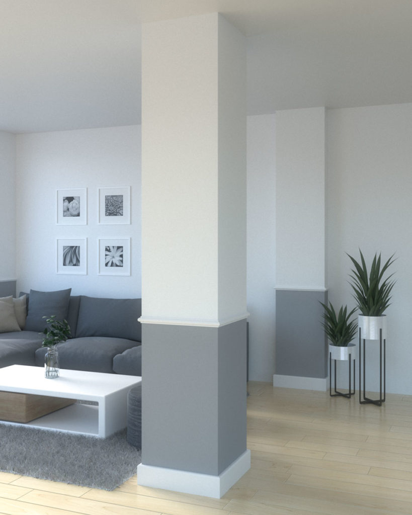 12 Best Column Decoration Ideas to Decorate a Column in Living Room (With Images) - roomdsign.com