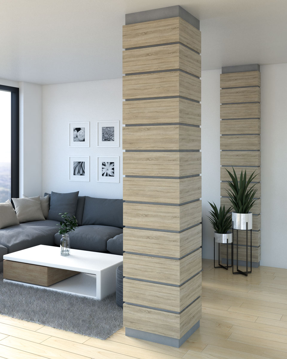 12 Best Column Decoration Ideas To Decorate A Column In Living Room 