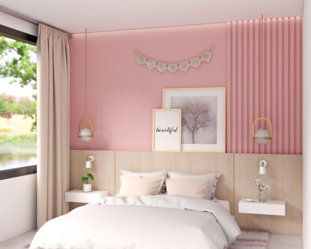 10 Gorgeous Pink Accent Wall Ideas for Bedroom and Living Room ...