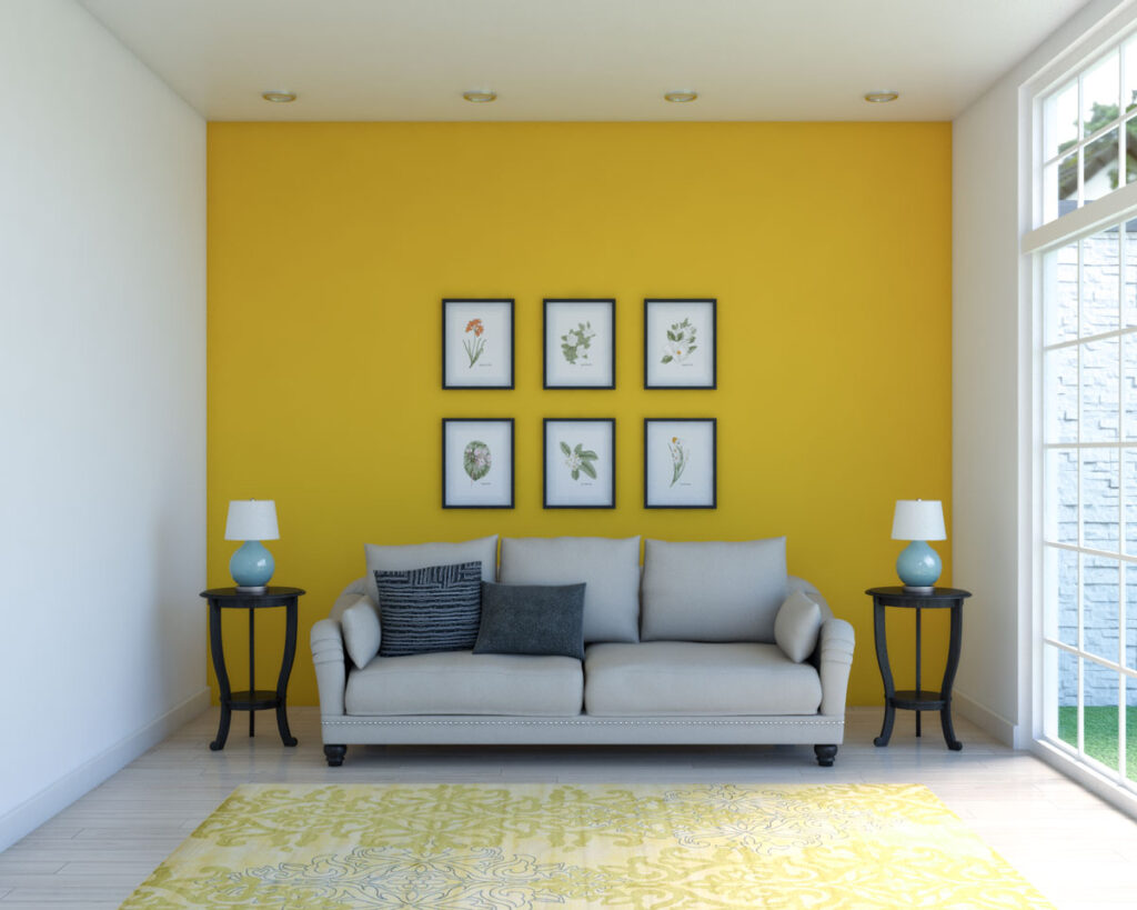 5 Chic Ideas to Decorate a Room with Yellow Walls - roomdsign.com