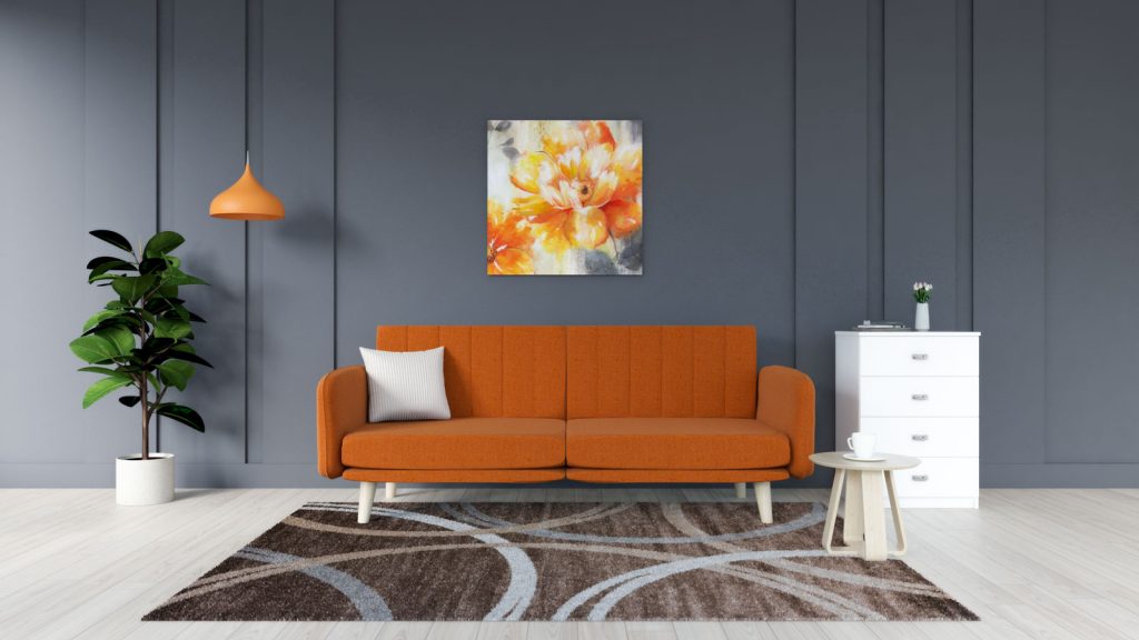 10 Best Rug Colors to Pair with an Orange Couch - roomdsign.com