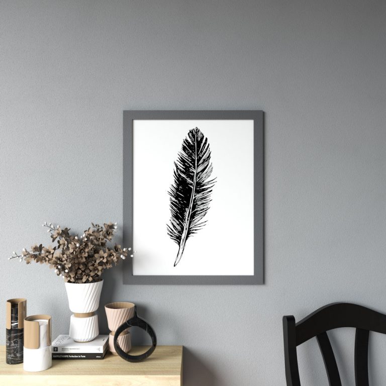 10 Awesome Picture Frame Colors for Gray Walls - roomdsign.com
