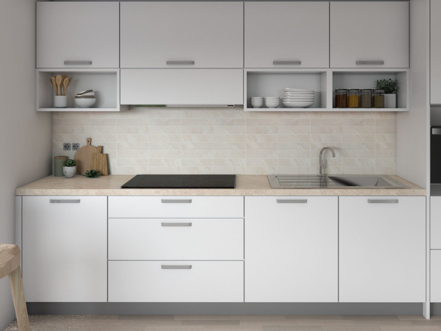 15 Stylish Cabinet Colors to Complement Beige Countertops - roomdsign.com