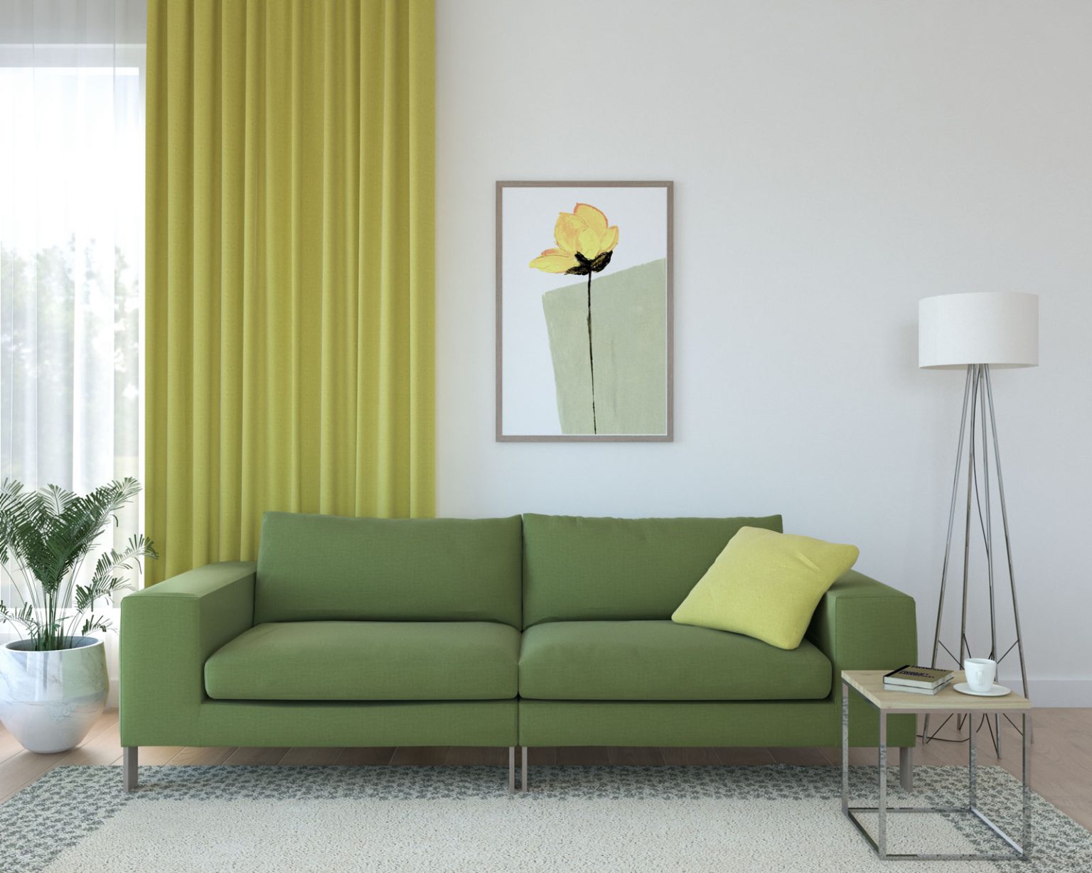 7 Awesome Curtain Colors for an Olive Green Couch - roomdsign.com