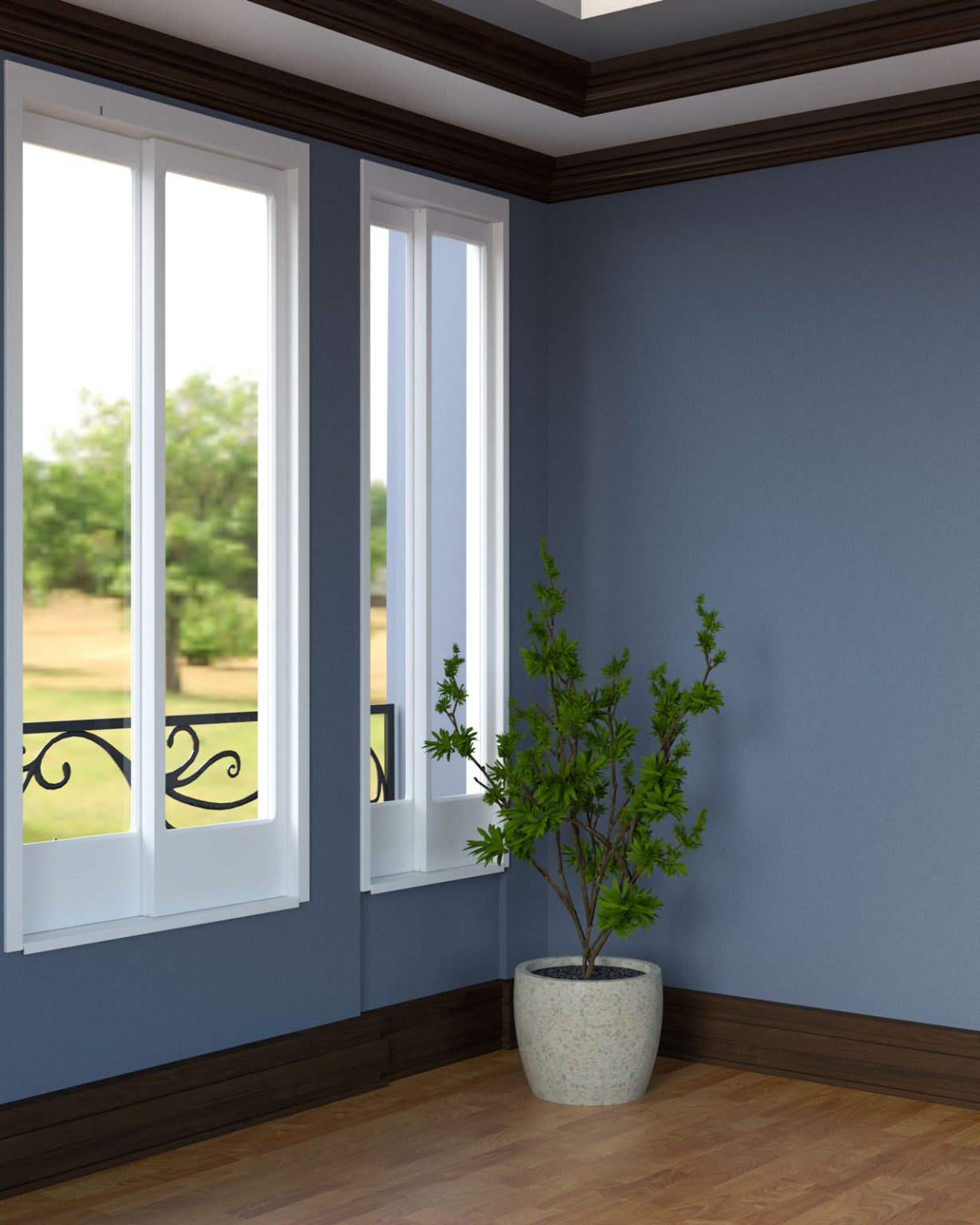 8 Fresh Wall Color Ideas for Rooms with Dark Wood Trim - roomdsign.com