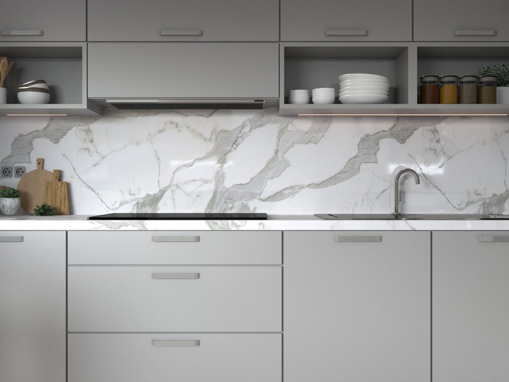 10 Backsplashes to Pair with Calacatta Quartz Countertops - roomdsign.com