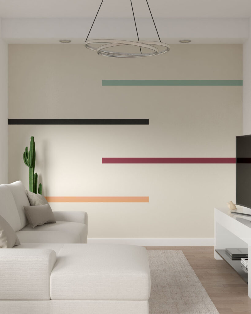 17 Creative Horizontal Striped Wall Paint Ideas - roomdsign.com