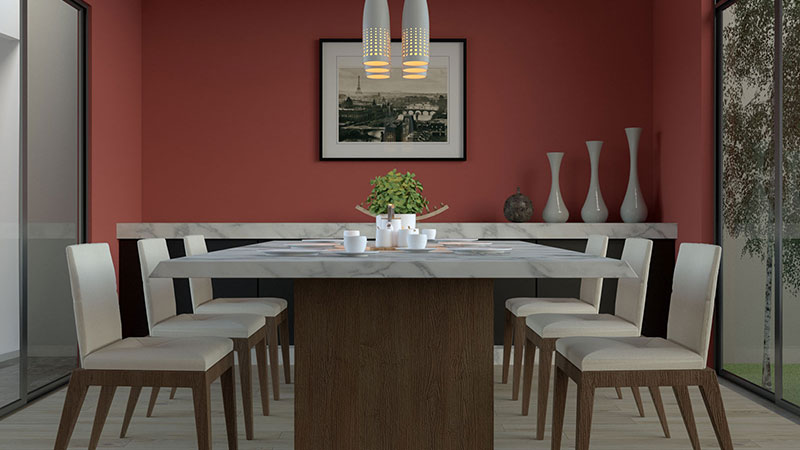 15 Stylish Wall Colors for a Warm and Cozy Dining Room - roomdsign.com