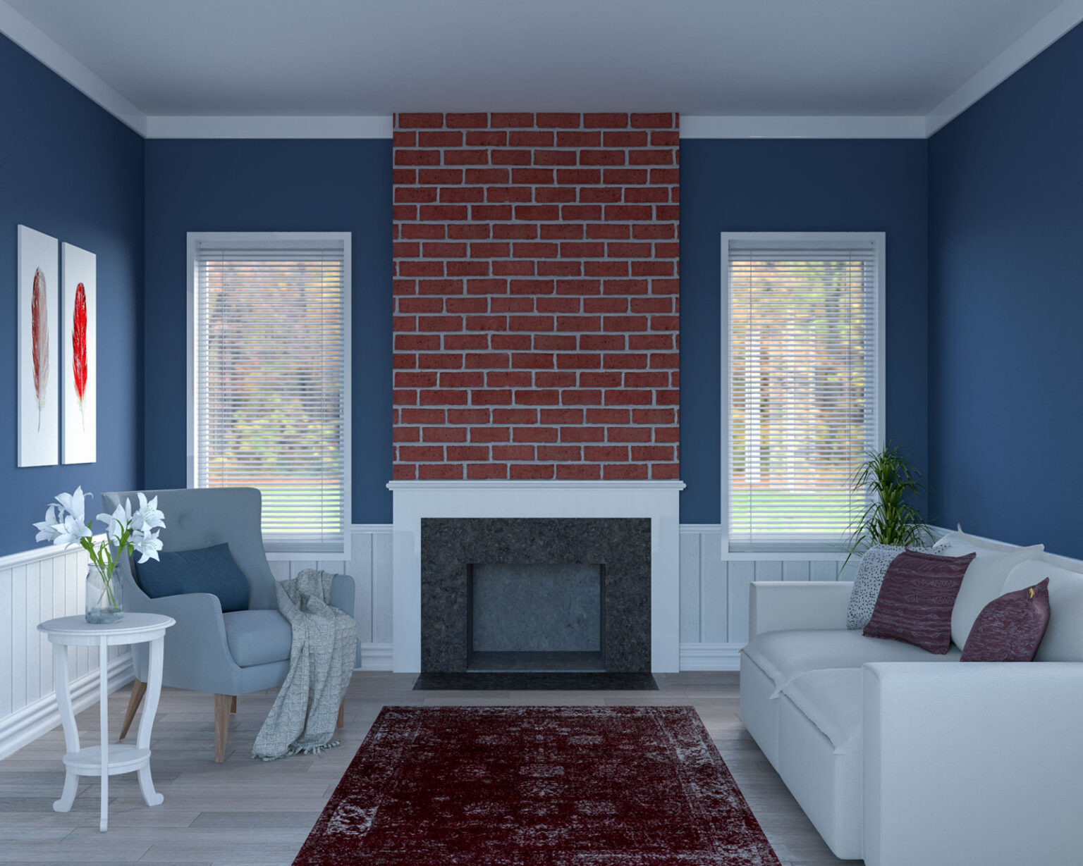 10 Interior Wall Paint Colors That Harmonize with Red Brick Walls ...