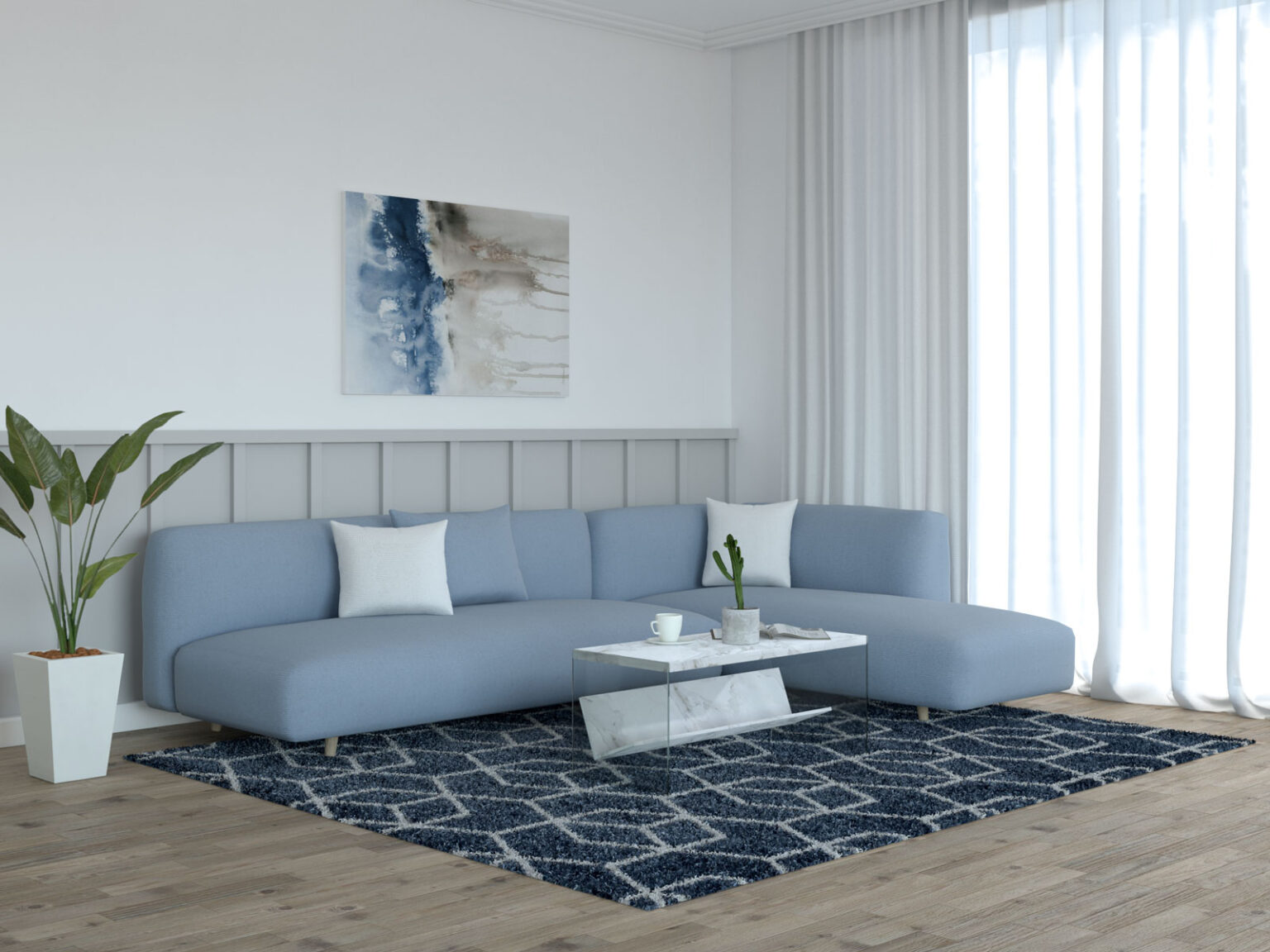 10 Relaxing Rug Color Ideas to Pair With Your Light Blue Couch ...
