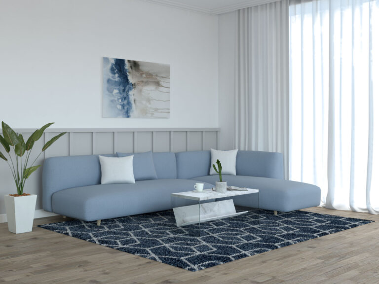 10 Relaxing Rug Color Ideas to Pair With Your Light Blue Couch ...