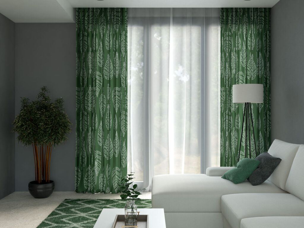 8 Charming Wall Color Pairings for Green Curtains - roomdsign.com