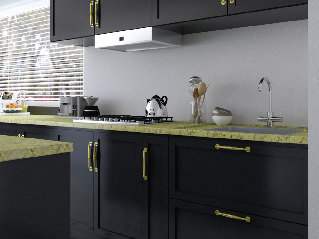7 Cabinet Colors to Enhance Your Yellow Granite Countertops’ Vibrancy ...