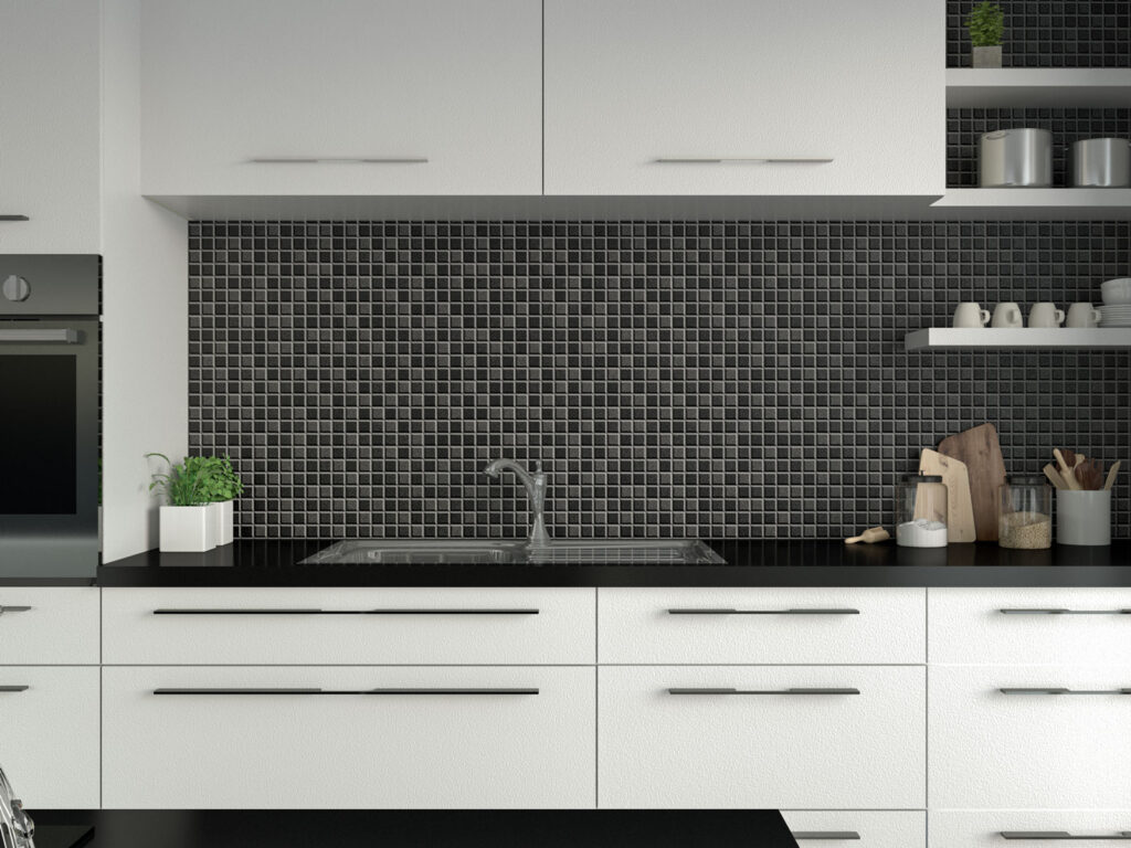 10 Bold and Stylish Black Kitchen Backsplash Ideas - roomdsign.com