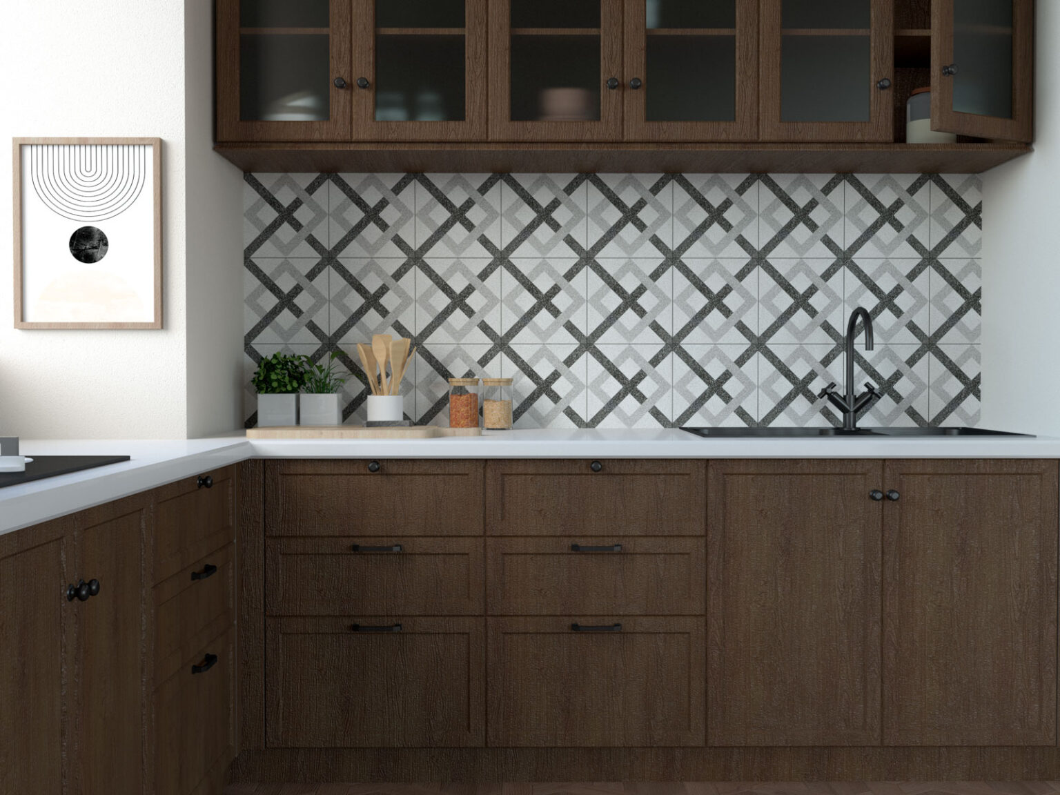 10 Aesthetics Mid-Century Modern Backsplash Inspirations - roomdsign.com