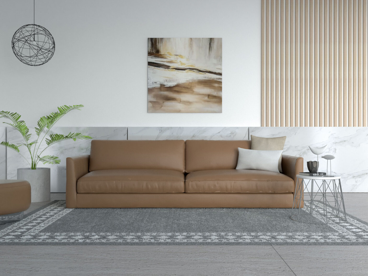 8 Rug Colors to Complement Brown Leather Couch - roomdsign.com