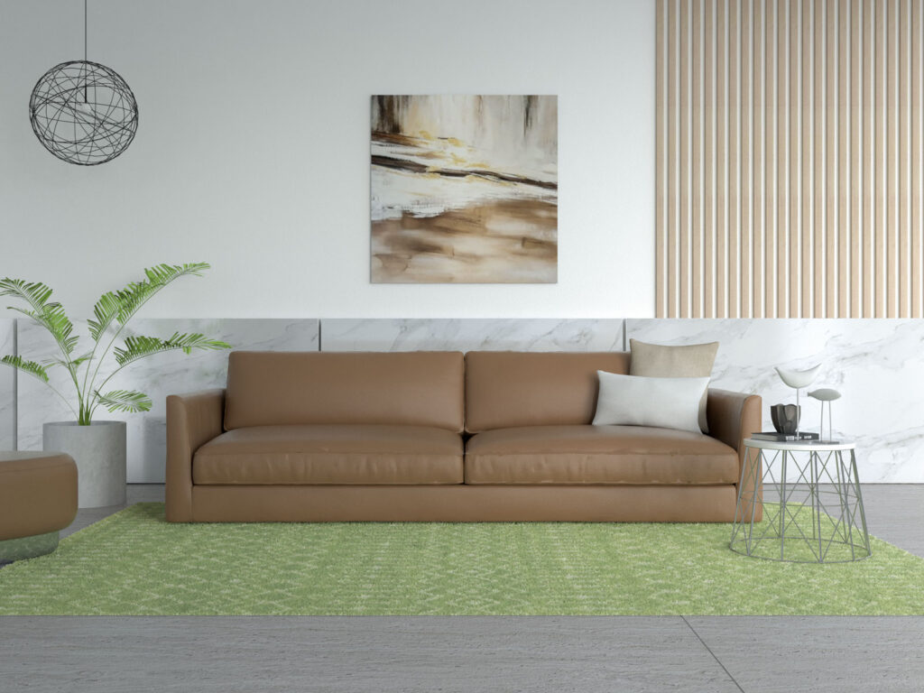 8 Rug Colors to Complement Brown Leather Couch - roomdsign.com