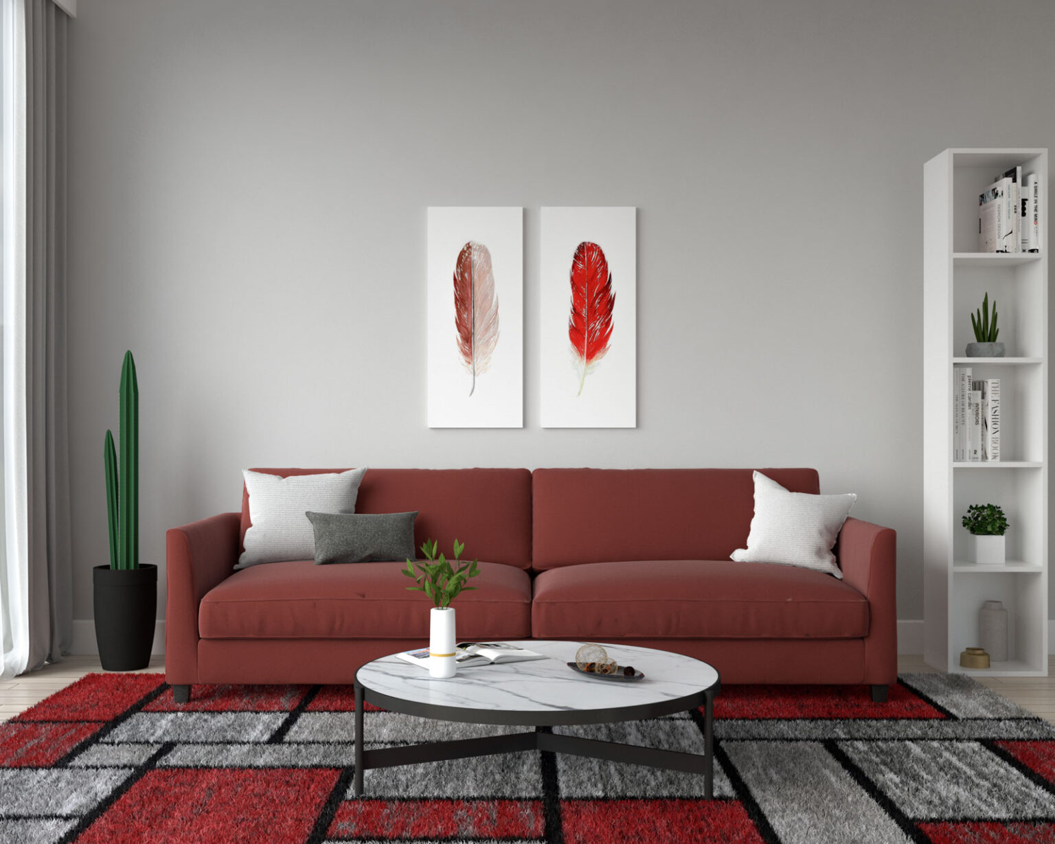 Discover 8 Color Scheme Ideas to Enhance Your Red Sofa - roomdsign.com