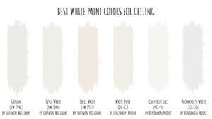 6 White Shades That Will Bring a Luminous Glow to Your Ceiling ...