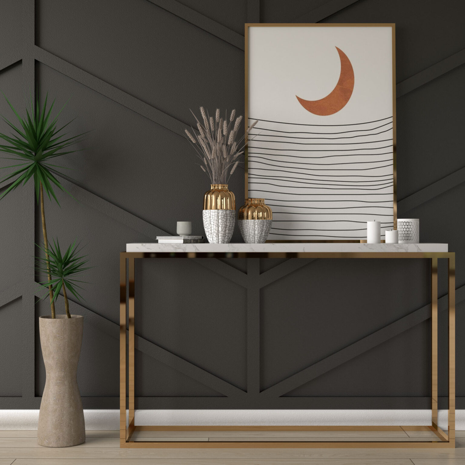11 Perfect Color Matches for Black and Gold Home Decor - roomdsign.com