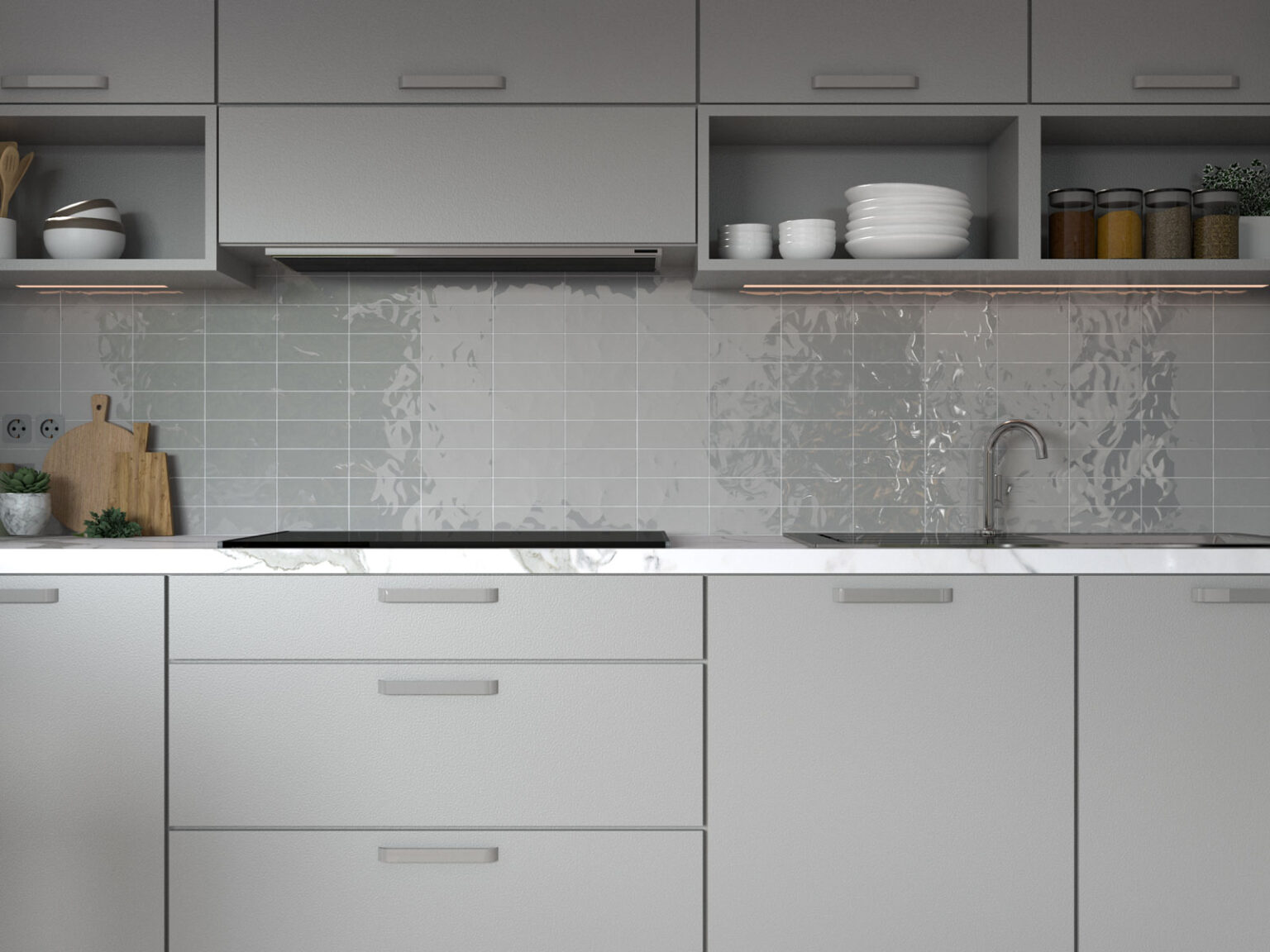 10 Backsplashes to Pair with Calacatta Quartz Countertops - roomdsign.com