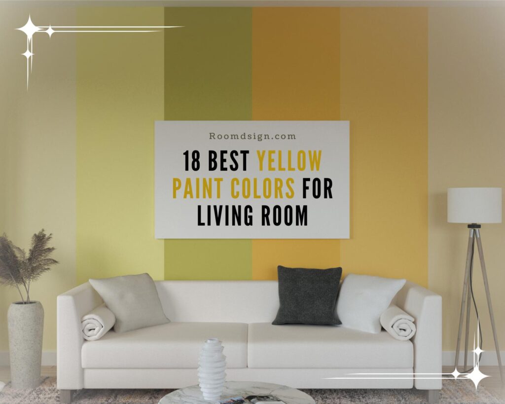 18 Stunning Yellow Paint Colors for Your Living Room - roomdsign.com