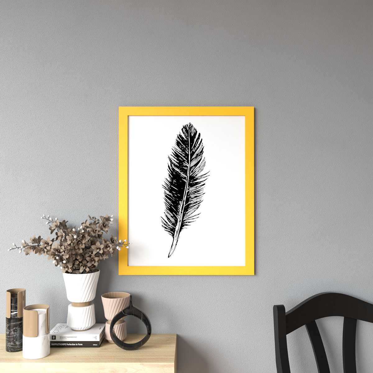 10 Awesome Picture Frame Colors for Gray Walls - roomdsign.com